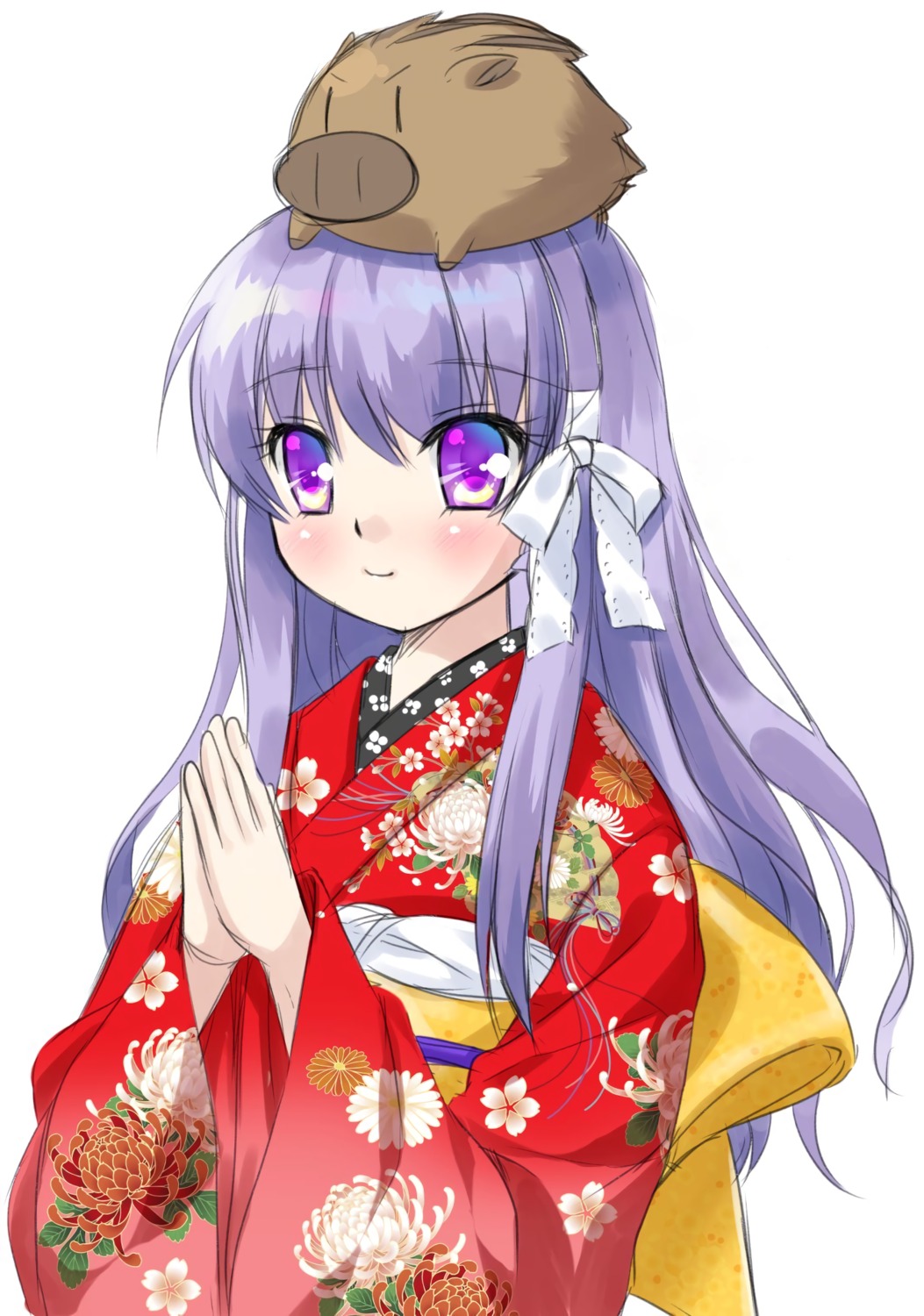 key hinoue itaru clannad botan (clannad) fujibayashi kyou kimono sketch | #879043 | yande.re
